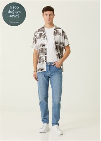 Academia Erkek Carrot Fit Mavi Jean Pantolon 34 IT Academia Erkek Carrot Fit Mavi Jean Pantolon 34 IT