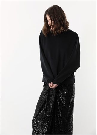 Network Kadın Siyah Kapüşonlu Sweatshirt S EU