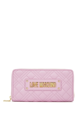 Love Moschino Kadın Pembe Kapitoneli Logolu Cüzdan EU Love Moschino Kadın Pembe Kapitoneli Logolu Cüzdan EU