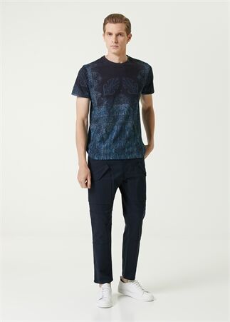 Etro Erkek Lacivert Kargo Pantolon 54 IT