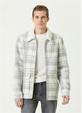 Beymen Club Erkek Ekru Yakası Shearling Detaylı Mont Bej S Beymen Club Erkek Ekru Yakası Shearling Detaylı Mont Bej S