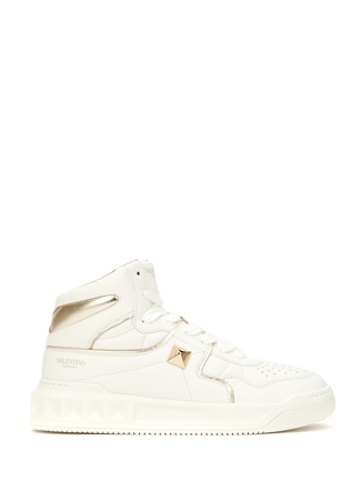 Valentino Garavani Kadın One Stud Beyaz Deri Sneaker 36 EU Valentino Garavani Kadın One Stud Beyaz Deri Sneaker 36 EU