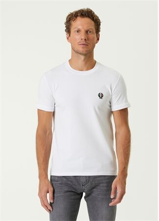 Dolce&Gabbana Erkek Beyaz Logo Detaylı T-shirt 3 US