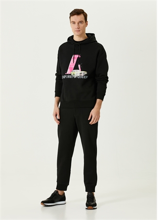 Emporio Armani Erkek Siyah Beli Kordonlu Logolu Jogger Pantolon S EU Emporio Armani Erkek Siyah Beli Kordonlu Logolu Jogger Pantolon S EU