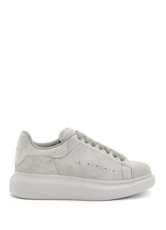 Alexander Mcqueen Kadın Oversized Gri Süet Sneaker 35 Eu
