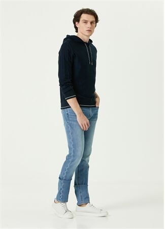 Emporio Armani Erkek Mavi Jean Pantolon 3 Us