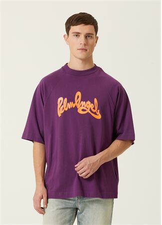 Palm Angels Erkek Mor Logolu T-shirt S EU