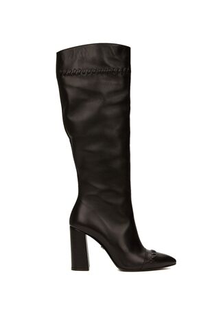 George Hogg Kadın Siyah Deri Çizme 37 EU