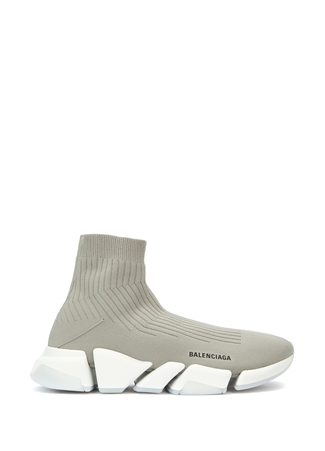 Balenciaga Erkek Speed Gri Beyaz Çorap Formlu Sneaker 42 EU Balenciaga Erkek Speed Gri Beyaz Çorap Formlu Sneaker 42 EU