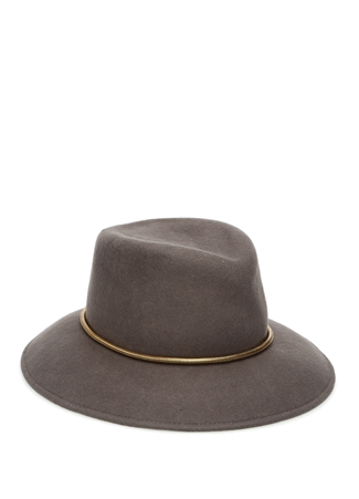 Eric Javits Kadın Vizon Bantlı Yün Şapka Bej EU Eric Javits Kadın Vizon Bantlı Yün Şapka Bej EU