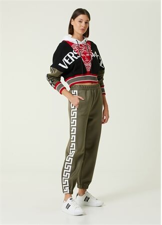 Versace Kadın Haki Baskılı Eşofman Altı 42 IT