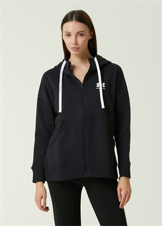 Under Armour Kadın Rival Fleece Siyah Kapüşonlu Sweatshirt S EU Under Armour Kadın Rival Fleece Siyah Kapüşonlu Sweatshirt S EU
