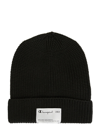 Champion Erkek Siyah Logo Patchli Bere Eu Champion Erkek Siyah Logo Patchli Bere Eu
