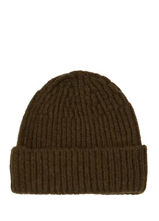 Beymen Kadın Haki Çizgi Dokulu Bere EU