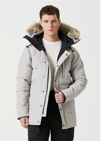 Canada Goose Erkek Carson Bej Kapüşonlu Parka XS EU