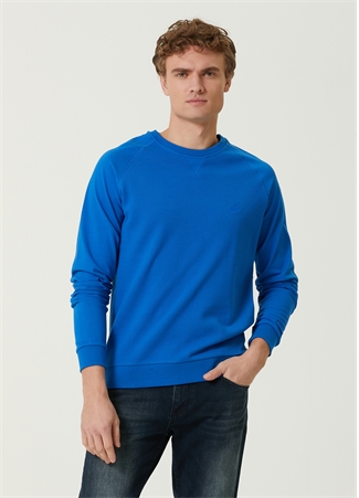 Beymen Club Erkek Saks Doku Detaylı Uzun Kollu T-shirt Mavi S Beymen Club Erkek Saks Doku Detaylı Uzun Kollu T-shirt Mavi S