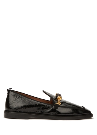 Pavone Firenze Kadın Siyah Bant Detaylı Deri Loafer 36.5 EU Pavone Firenze Kadın Siyah Bant Detaylı Deri Loafer 36.5 EU