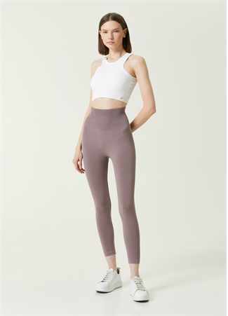 Jerf Kadın Luz Açık Kahve Yüksek Bel Toparlayıcı Tayt Kahverengi L EU