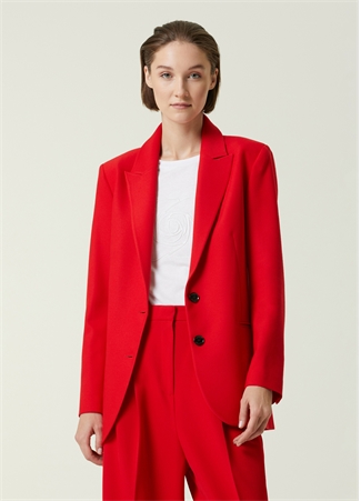 Beymen Collection Kadın Kırmızı Kırlangıç Yaka Ceket 38 Beymen Collection Kadın Kırmızı Kırlangıç Yaka Ceket 38