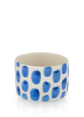 Goho Ala Mini Beyaz Çıtır Desenli Porselen Bardak Çok Renkli Goho Ala Mini Beyaz Çıtır Desenli Porselen Bardak Çok Renkli