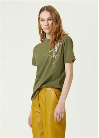 Network Kadın Tshirt Haki S Eu