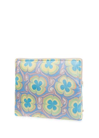 The Grannie Kadın Mukadder No 22 Ebru Desenli Laptop Çantası Yeşil EU