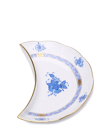 Herend Apponyi Mavi Desenli 19 cm Porselen Tabak Mavi Herend Apponyi Mavi Desenli 19 cm Porselen Tabak Mavi
