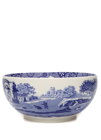 Spode Blue Italian Porselen Salata Servis Kasesi Mavi Spode Blue Italian Porselen Salata Servis Kasesi Mavi