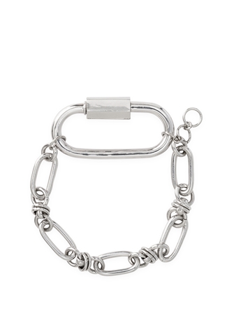 Hipanema Kadın Georges Silver Zincir Formlu Bileklik Gri EU