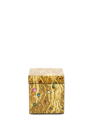 Pacific Connections Gold Desenli Dekoratif Ahşap Kutu Altın Rengi Pacific Connections Gold Desenli Dekoratif Ahşap Kutu Altın Rengi