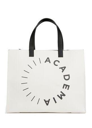 Academia Kadın Logomania Beyaz Alışveriş Çantası EU
