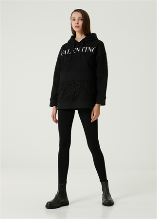 Valentino Kadın Siyah Logo Detaylı Tayt XS EU Valentino Kadın Siyah Logo Detaylı Tayt XS EU