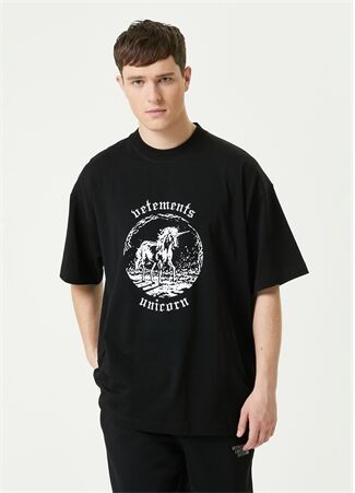 VETEMENTS Erkek TSHIRT Siyah S EU