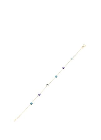 Collection Kadın Nazar Boncuklu Altın Rengi Bileklik EU Collection Kadın Nazar Boncuklu Altın Rengi Bileklik EU