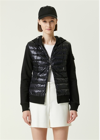 Moncler Kadın Siyah Kapüşonlu Puff Garnili Sweatshirt XS EU Moncler Kadın Siyah Kapüşonlu Puff Garnili Sweatshirt XS EU