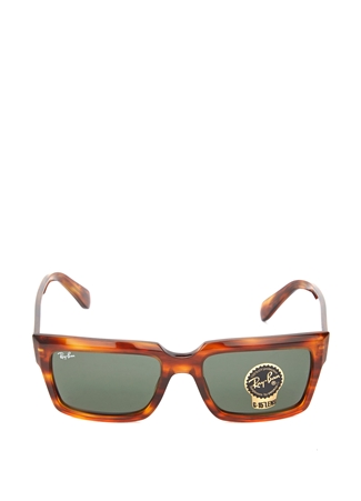 Ray-Ban Turtle Desenli Kare Formlu Güneş Gözlüğü Kahverengi 54 EU Ray-Ban Turtle Desenli Kare Formlu Güneş Gözlüğü Kahverengi 54 EU
