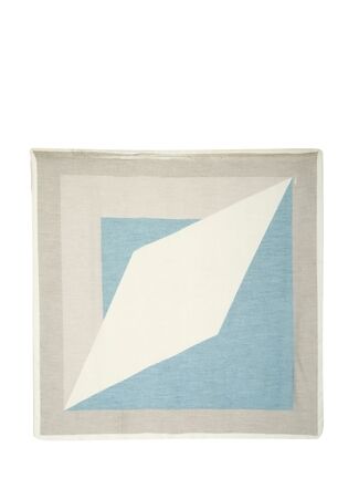 Pal Zileri Erkek Bej Geometrik Desenli Atkı Kahverengi EU