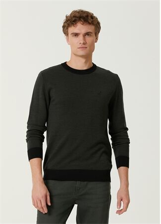 Beymen Club Erkek Siyah Bisiklet Yaka Yün Kazak XL