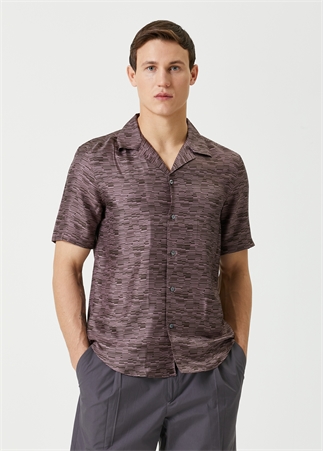 Pal Zileri Erkek Pembe Desenli Kısa Kol İpek Gömlek 40 IT Pal Zileri Erkek Pembe Desenli Kısa Kol İpek Gömlek 40 IT