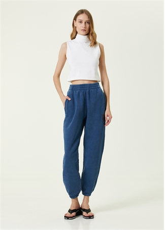 T by Alexander Wang Kadın Mavi Logolu Eşofman Altı Lacivert M EU T by Alexander Wang Kadın Mavi Logolu Eşofman Altı Lacivert M EU