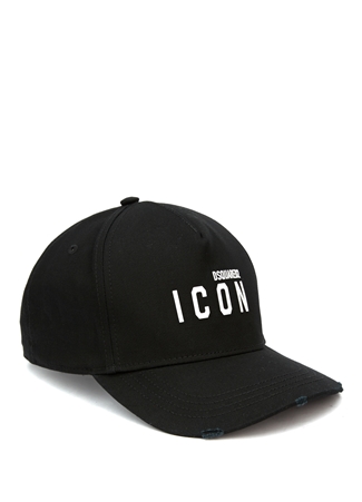 Dsquared2 Erkek Icon Siyah Şapka EU Dsquared2 Erkek Icon Siyah Şapka EU