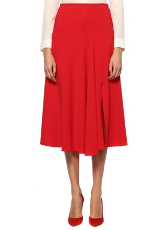 Beymen Club Kadın Kırmızı Asimetrik Kesim Midi Etek 36 Beymen Club Kadın Kırmızı Asimetrik Kesim Midi Etek 36
