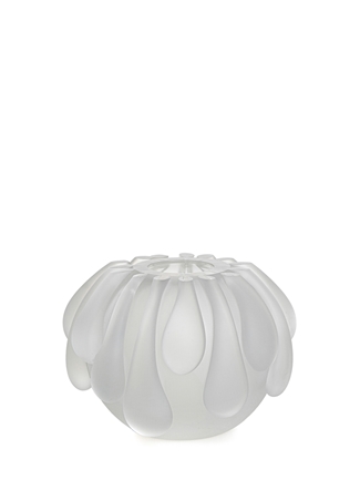 Kebel Interiors Droplet M Beyaz Cam Vazo Kebel Interiors Droplet M Beyaz Cam Vazo