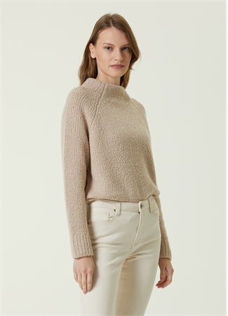 Vince Kadın Krem Yün Kazak Bej S EU