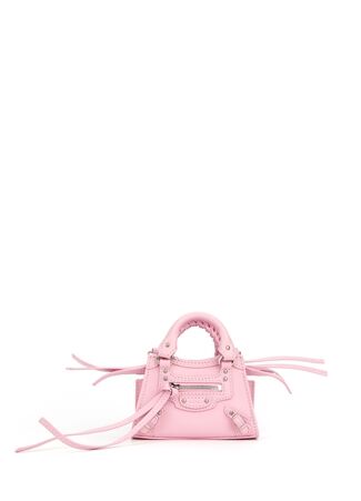 Balenciaga Kadın Neo Classic Super Nano Deri Omuz Çantası Pembe EU Balenciaga Kadın Neo Classic Super Nano Deri Omuz Çantası Pembe EU