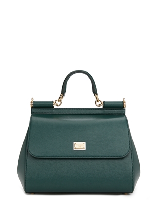 Dolce&Gabbana Kadın Sicily Medium Yeşil Deri Omuz Çantası EU Dolce&Gabbana Kadın Sicily Medium Yeşil Deri Omuz Çantası EU