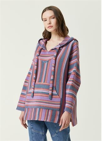 Faraway Kadın Tula Mor Kapüşonlu Kazak S EU