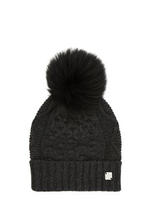 Beymen Collection Kadın Antrasit Örgü Dokulu Ponpon Detaylı Bere Gri EU Beymen Collection Kadın Antrasit Örgü Dokulu Ponpon Detaylı Bere Gri EU