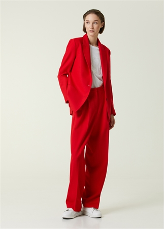 Beymen Collection Kadın Kırmızı Yüksek Bel Boru Paça Pantolon 42 Beymen Collection Kadın Kırmızı Yüksek Bel Boru Paça Pantolon 42