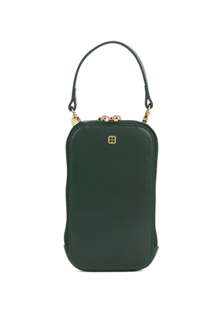 Beymen Hediye Kadın Haki Logo Detaylı Deri Telefon Çantası EU Beymen Hediye Kadın Haki Logo Detaylı Deri Telefon Çantası EU